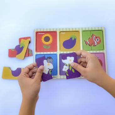 2 Piece Wooden Puzzles – Mini Leaves